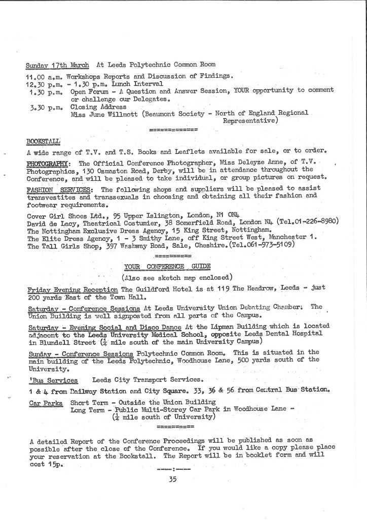 The UK's first national trans conference - West Yorkshire Queer Stories